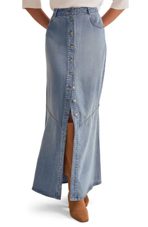 Splendid Lounge Denim Maxi Skirt