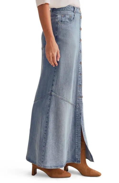 Splendid Lounge Denim Maxi Skirt