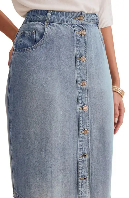 Splendid Lounge Denim Maxi Skirt