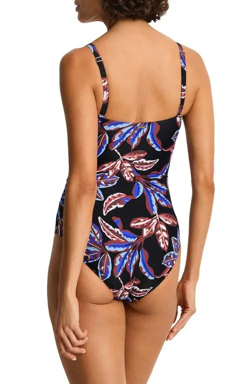 SEA LEVEL Twist Sweetheart Neck One Piece Swimsuit