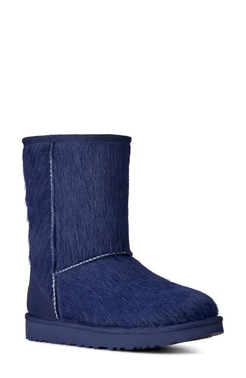 UGG Classic Short Genuine Calf Hair Boots - High-voltage Blue