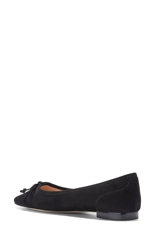 Cole Haan Paget Leather Ballet Flat - Black Suede