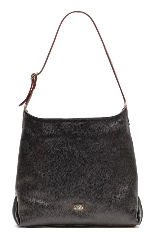 FRANCES VALENTINE Brynn Leather Hobo - Black