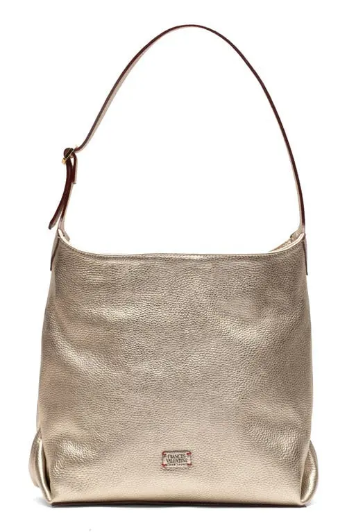 FRANCES VALENTINE Brynn Leather Hobo Bag - Gold