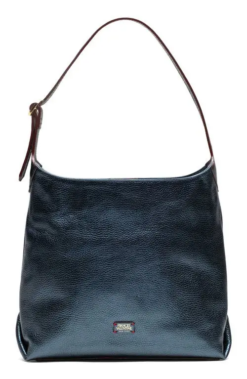 FRANCES VALENTINE Brynn Leather Hobo Bag - Navy