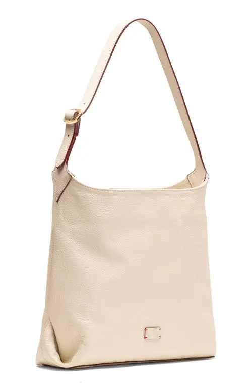 FRANCES VALENTINE Brynn Leather Hobo - Oyster