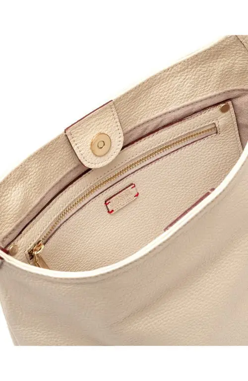 FRANCES VALENTINE Brynn Leather Hobo - Oyster
