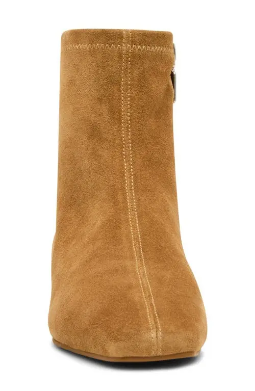 Blondo Ramon Suede Zip Up Bootie - Camel Suede