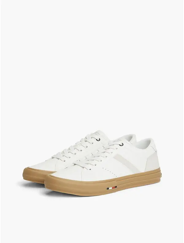Tommy Hilfiger Tommy Logo Leather Sneaker