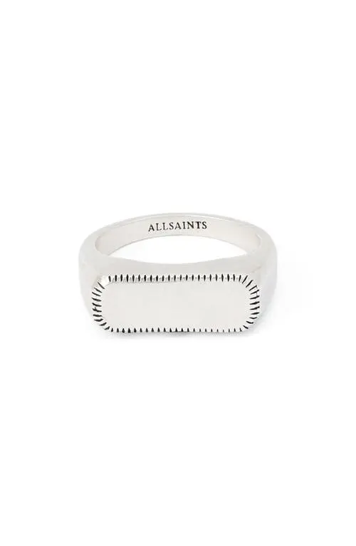 ALLSAINTS Smooth Rectangular Signet Ring