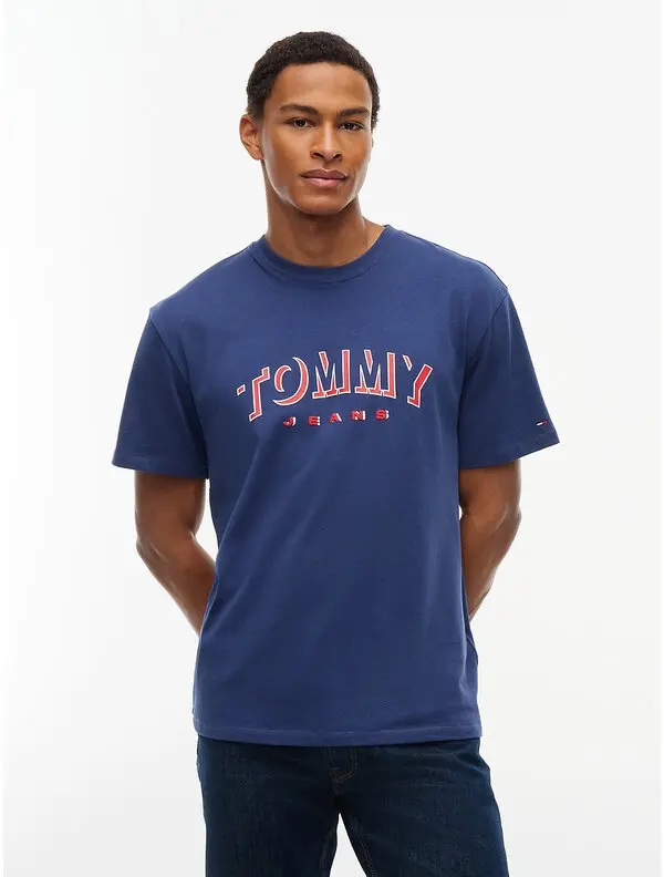 Tommy Hilfiger Shadow Logo T-shirt - Basic Navy