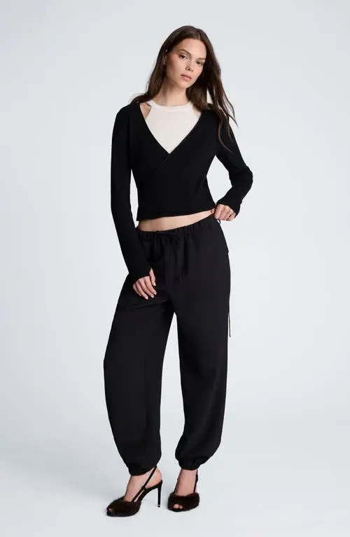 KENNETH COLE Drawstring Joggers With Elastic Cuffs