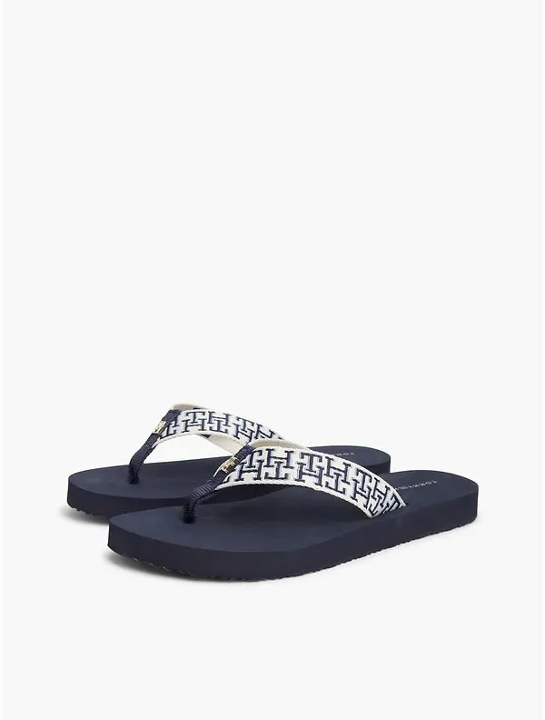Tommy Hilfiger Jacquard Monogram Flip-flop