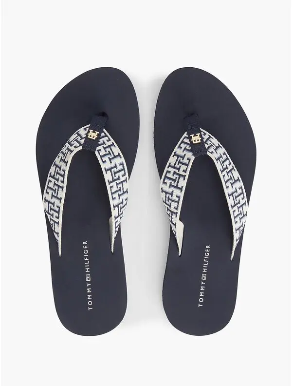 Tommy Hilfiger Jacquard Monogram Flip-flop