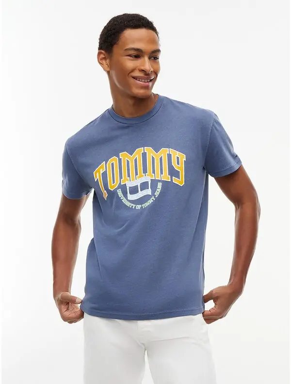 Tommy Hilfiger Varsity Logo T-shirt - Light Indigo