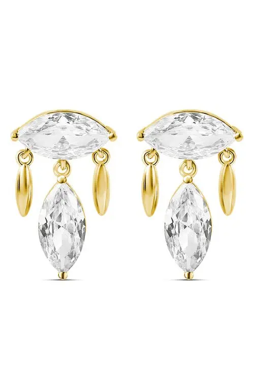 SHYMI Marquise Chandelier Drop Earrings - Gold