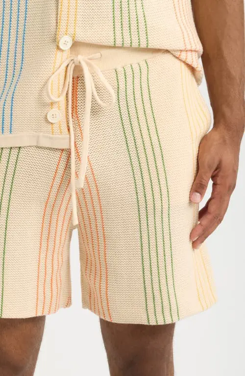 MAVRANS Sliced Knit Drawstring Shorts
