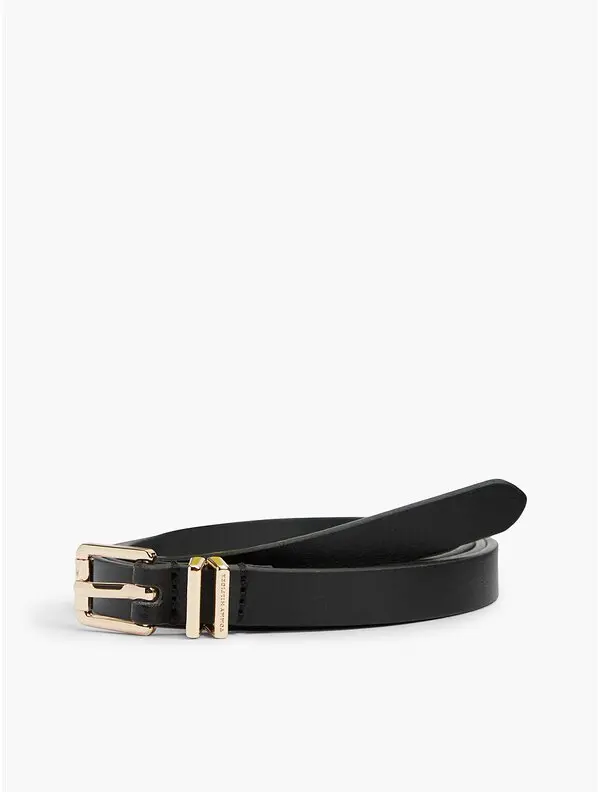 Tommy Hilfiger Square Buckle Slim Leather Belt