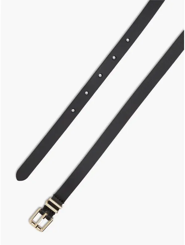 Tommy Hilfiger Square Buckle Slim Leather Belt