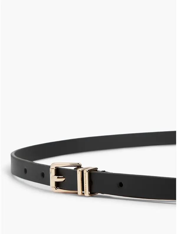 Tommy Hilfiger Square Buckle Slim Leather Belt