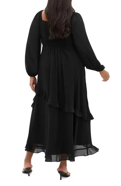 City Chic Shayla Long Sleeve Dress