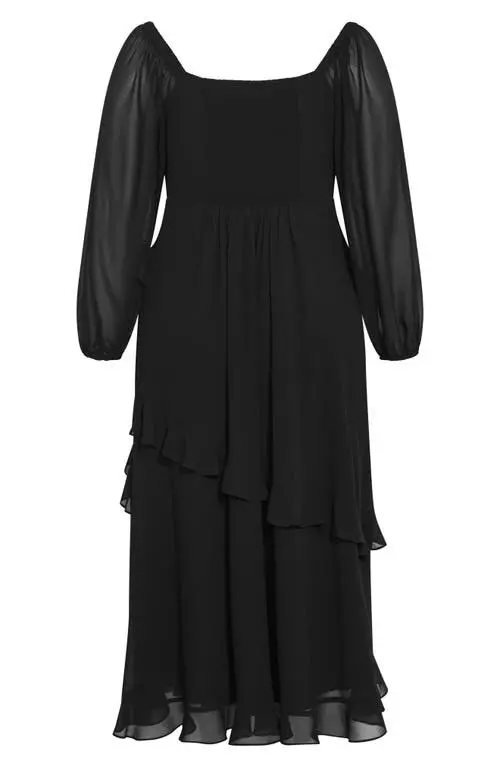 City Chic Shayla Long Sleeve Dress
