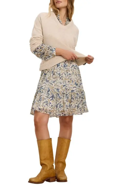 NIC+ZOE Bloomsbury Long Sleeve Chiffon Dress
