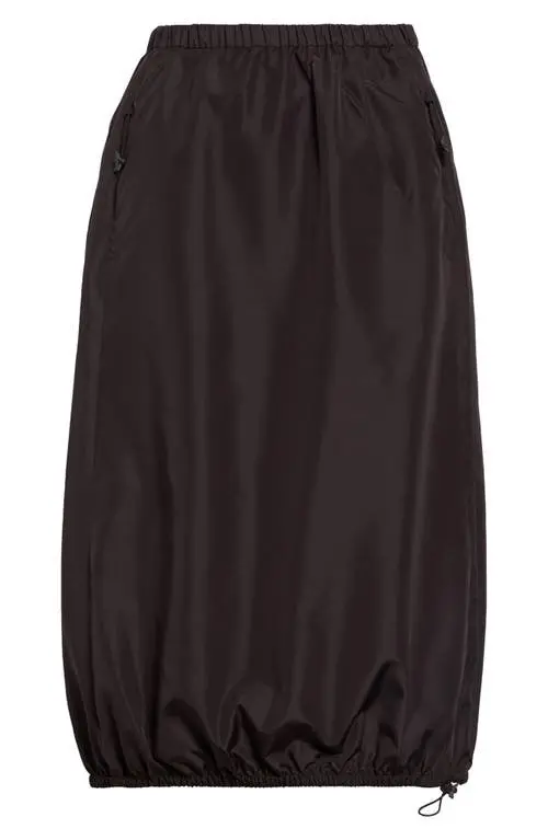 Cecilie Bahnsen Fie Drawstring Faille Skirt - Brown