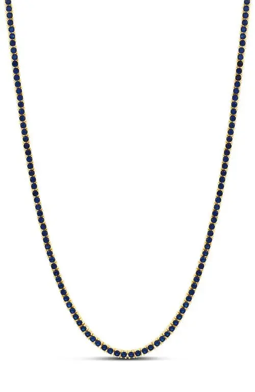 SHYMI Tennis Necklace With Sapphire - Silver/sapphire