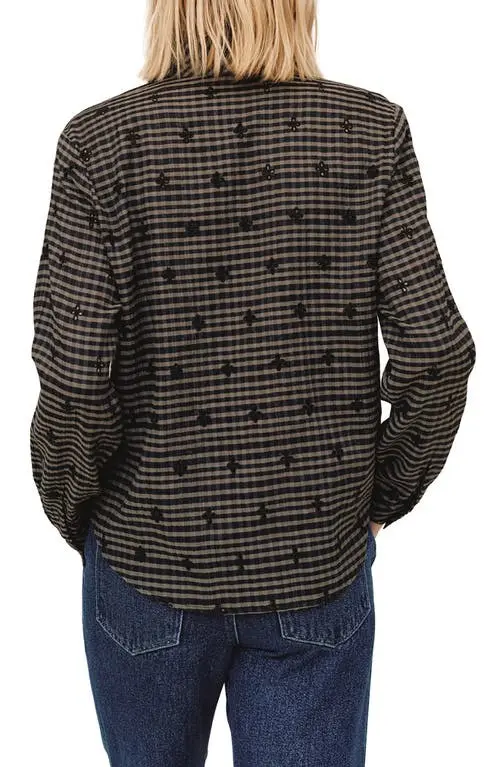 Bella Dahl Eyelet Gingham Shirt