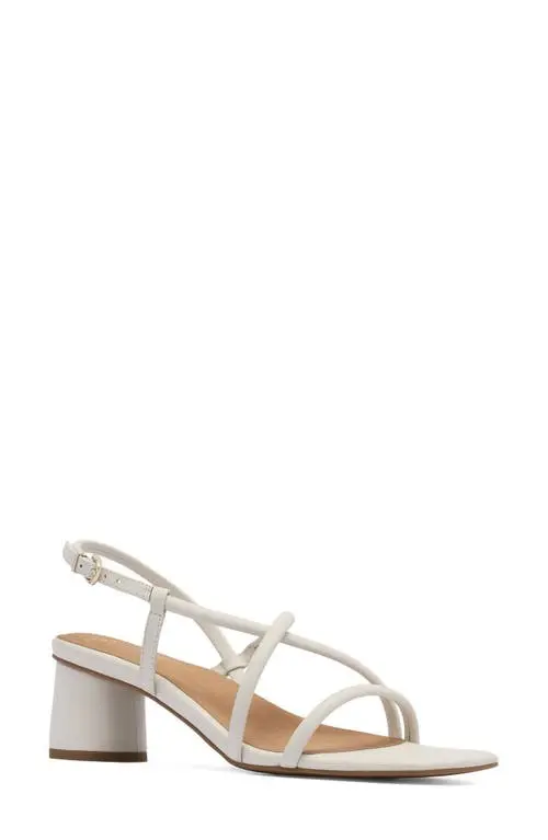 FRANKIE4 Lottie Leather Block Heel Sandals - Chalk
