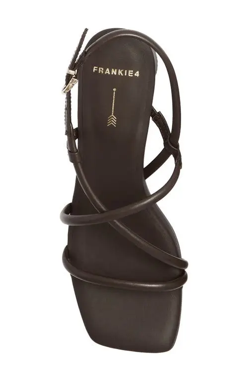 FRANKIE4 Lottie Leather Block Heel Sandals
