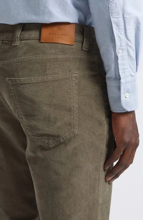 Boglioli Five-pocket Stretch Corduroy Trousers