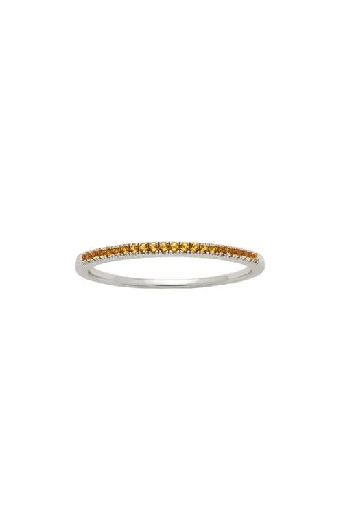 MADE BY MARY Birthstone Stacking Ring - Silver