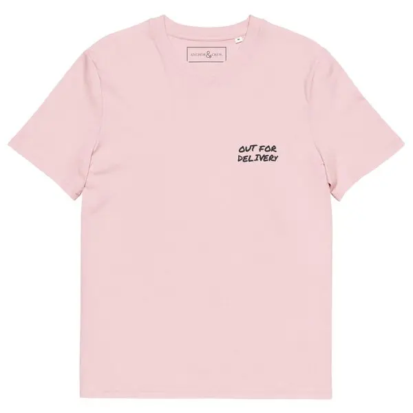 ANCHOR & CREW Organic Cotton "out For Delivery" T-shirt - Pink