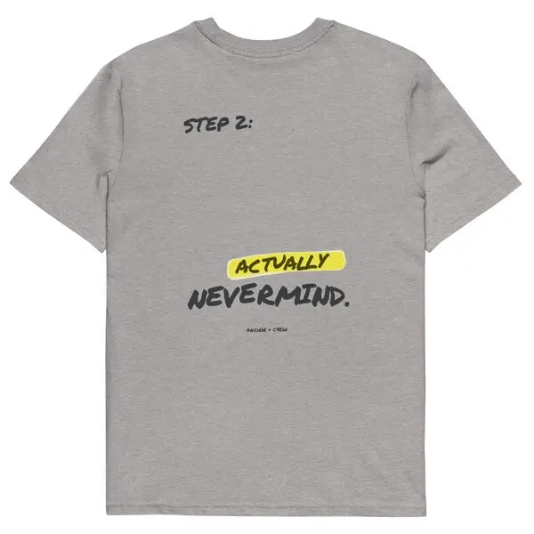ANCHOR & CREW Organic Cotton T-shirt With Graphic Print - Grey
