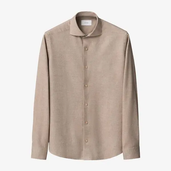 Allen Edmonds Eaton Eton Solid Flannel Shirt