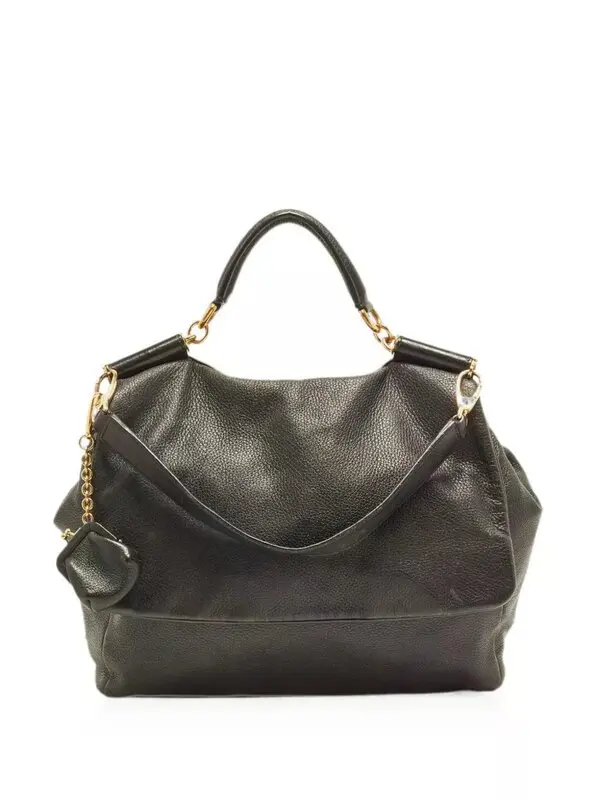 D&G PREOWNED Sicily Leather Tote Bag
