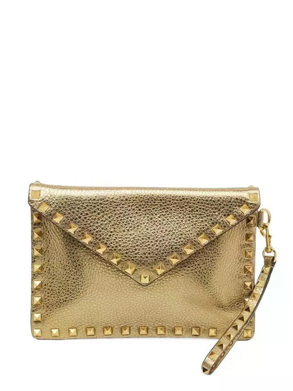 Valentino Garavani Rockstud Clutch Bag - Gold