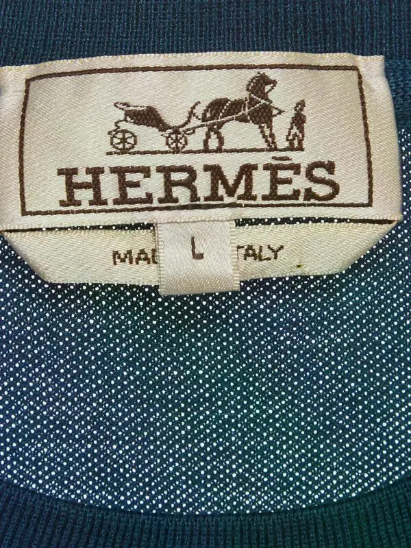 Hermès Piqué-effect Chest-pocket T-shirt - Blue
