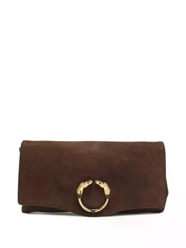 Gucci Ribot Horse Head Clutch Bag - Brown