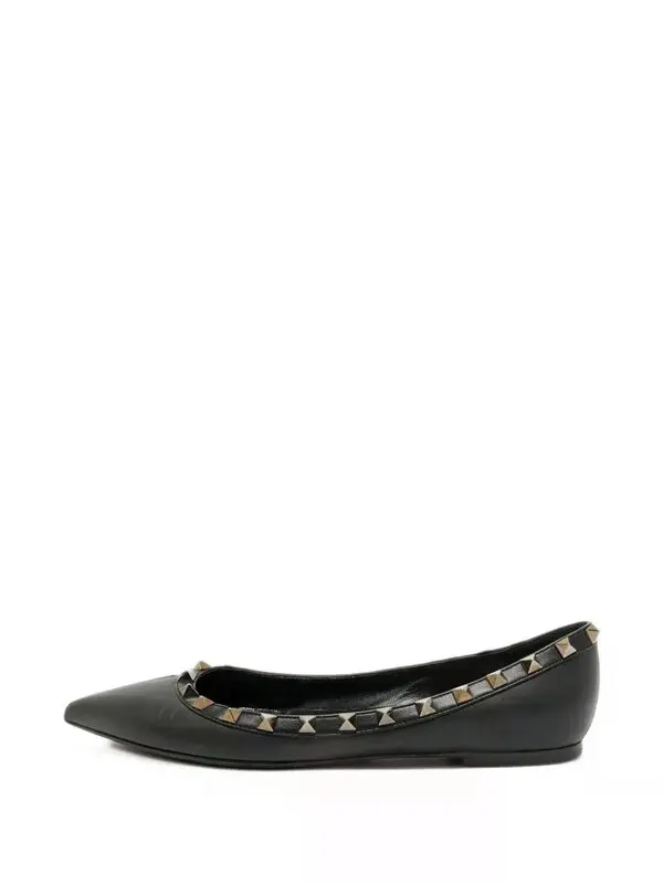 Valentino Garavani Rockstud Ballet Flats - Black