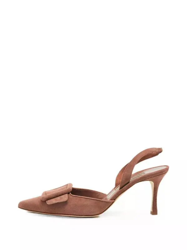 Manolo Blahnik Maysli Buckle-detail Slingback Pumps