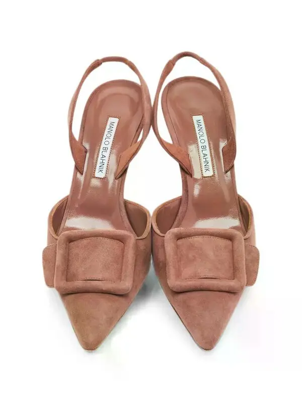 Manolo Blahnik Maysli Buckle-detail Slingback Pumps