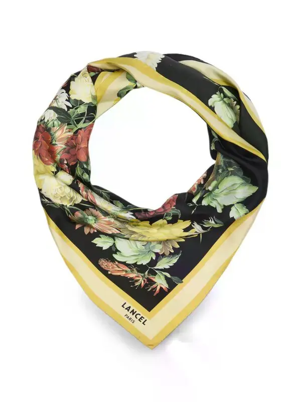 LANCEL Floral-print Scarf