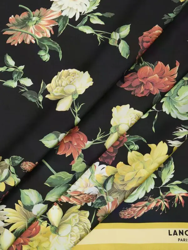 LANCEL Floral-print Scarf