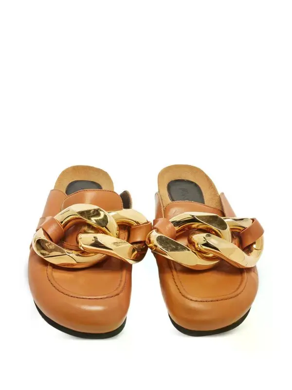 JW Anderson Chain Link Leather Mules