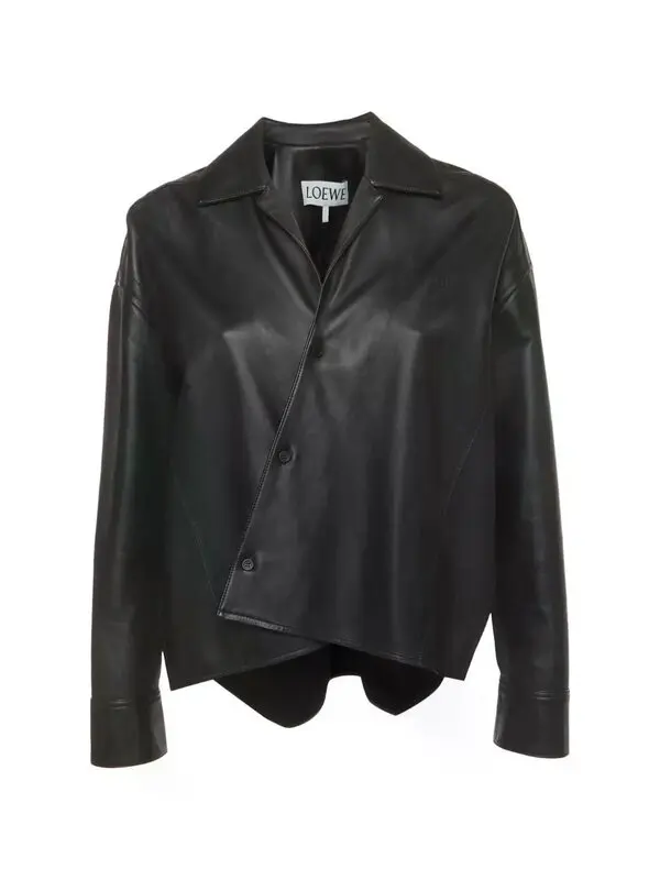 Loewe Asymmetric Hem Leather Jacket