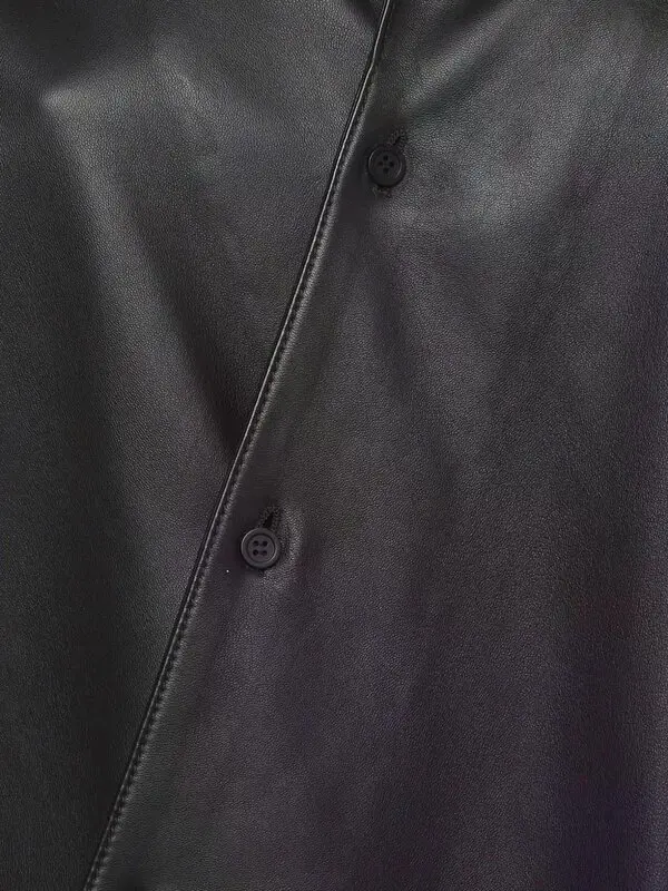 Loewe Asymmetric Hem Leather Jacket