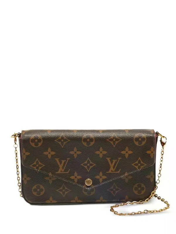 LOUIS VUITTON Félicie Monogram Shoulder Bag - Brown
